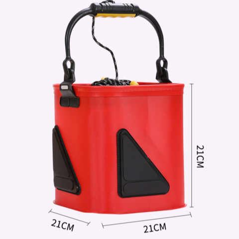 Buy Wholesale China Red Folding Live Fish Bucket Eva Fish Bucket Lure ...