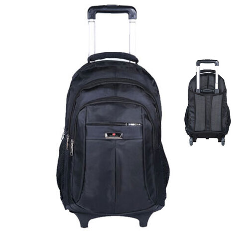 Polyester Trolley Backpack Travel With Wheels, China Trolley Backpack ...
