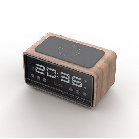 Buy Wholesale China Bedside Wireless Charging Clock Radio Bluetooth ...