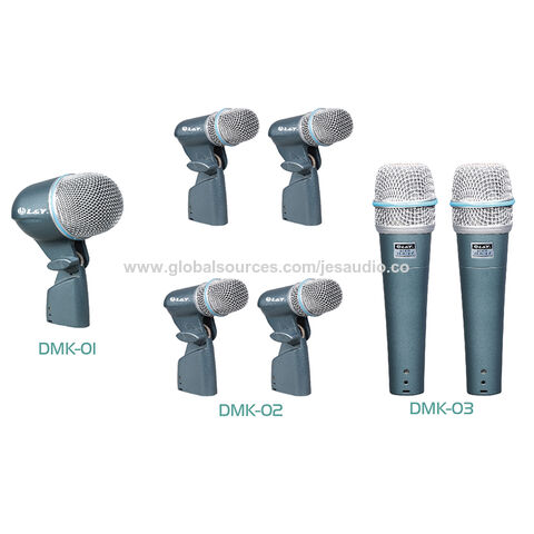 Dynamic Kit Drum Microphone, Dmk Series, 7pcs, With Abs Stand, Abs ...