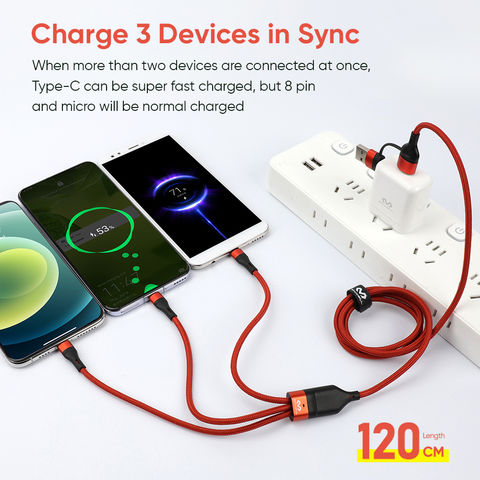 Buy Wholesale China Multifunction 6 In 1 Charger Data Cable 6a Portable ...