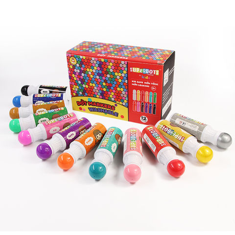 Buy Wholesale China Washable Dot Markers Pen Graffiti Marker Sponge Nib ...