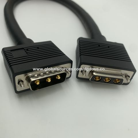 Buy Wholesale China Power D-sub Cable Db3pin 3w3 Extension Cable Male ...