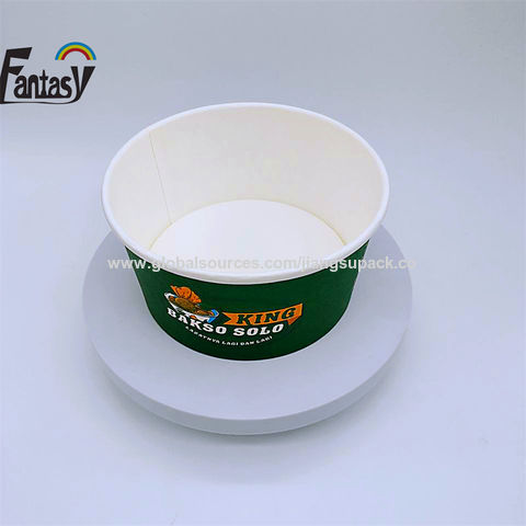 Buy Wholesale China Customized Disposable Paper Bowl With Lids Food ...