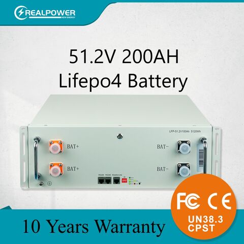 Buy Wholesale China 10 Years Warranty 6000 Cycle Times 51.2v 200ah 10 ...
