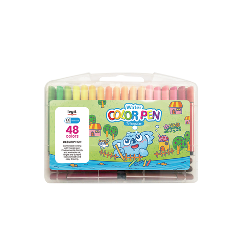 Buy Wholesale China Wholesale 48 Colors Non-toxic Washable Triangle ...