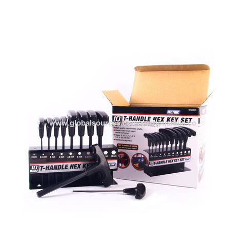 Buy Wholesale China 2-10mm Metric T-handle Hex Key Allen Wrench Set ...