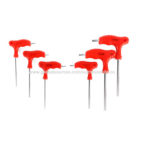 Buy Wholesale China Sae Metric Hex Key Set T Handle Allen Wrench Set ...
