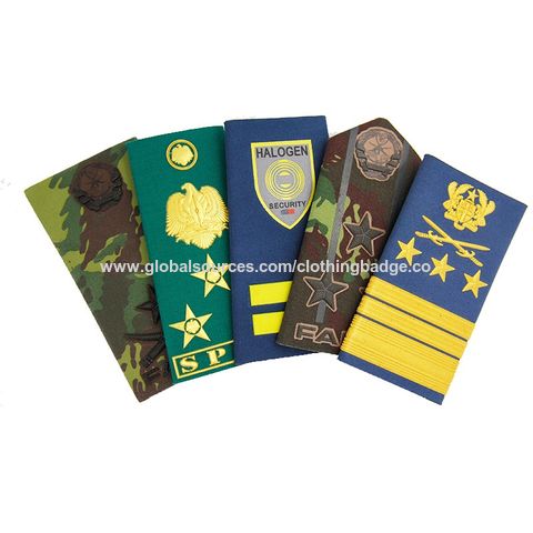 Buy Wholesale China Custom Embroidered Epaulet For Uniforms Shoulder ...