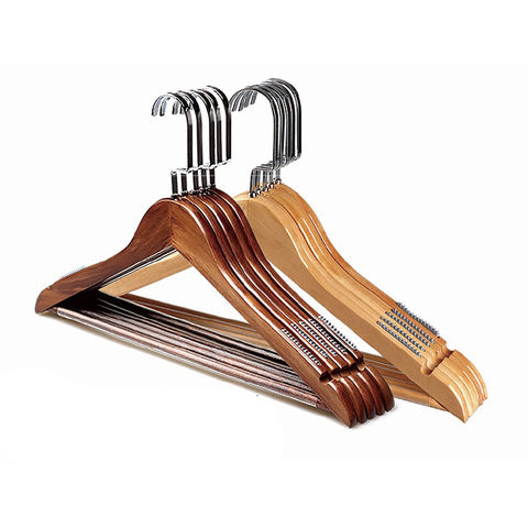 Buy Wholesale China Wholesale Wooden Hanger Flat Hook Multi Coat ...