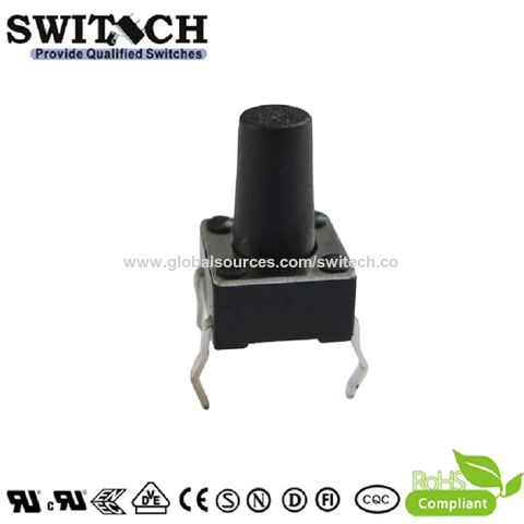 Buy Wholesale China Switech 6*x6mm 9.5 Height Tactile Tact Switch With ...