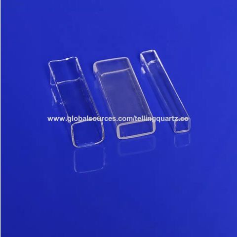 Buy Wholesale China Customizable Clear Square Glass Quartz Tube Oval ...