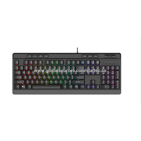 Buy Wholesale China Full Sized Rgb Keyboard With Volume Wheel & Rgb ...