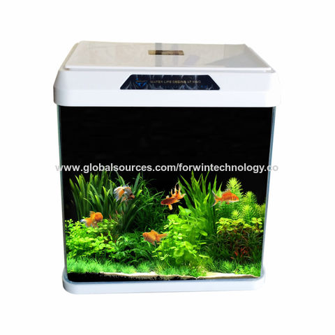 Buy Wholesale China Wholesale Glass Fish Tank Aquarium With Led Lamp ...
