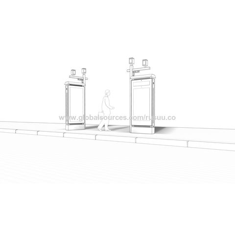 Outdoor Intelligent Bus Stop Bus Stop Shelter Advertising Screen ...