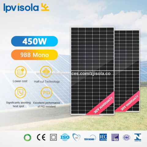 Buy Wholesale China Solar Panel Isola 450w Half Cells Monorystalline ...