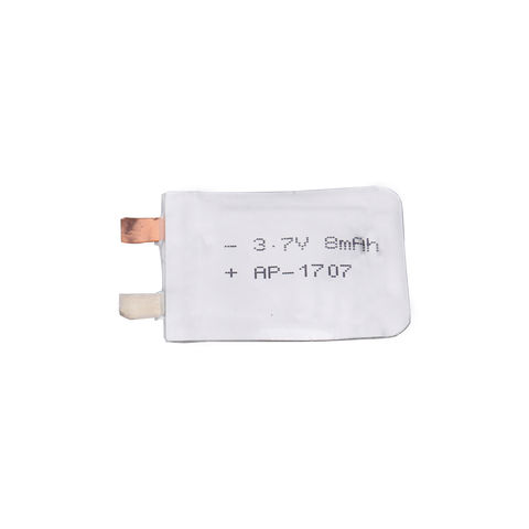 Buy Wholesale China Custom 3.7v8mah Ultrathin Lithium Polymer Battery ...