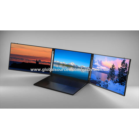 14 Inch Metal Frame Stable Triple Screen Port Portable Triple Monitor ...