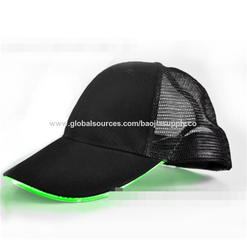 Buy Wholesale China Fashion Luminous Sun Hat Led Luminous Hat Net Cloth ...