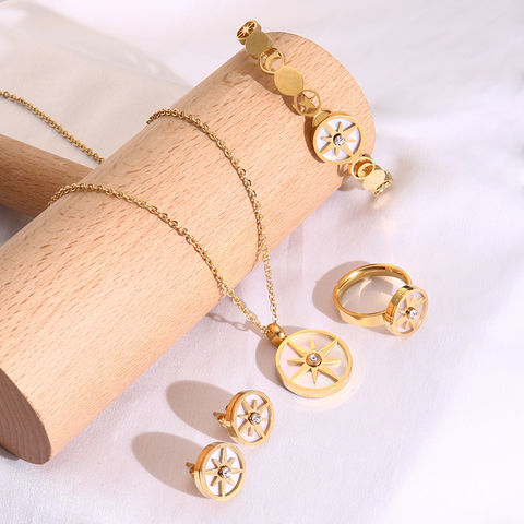 Buy Wholesale China Wholesale Charm Stainless Steel Jewelry Set Party ...