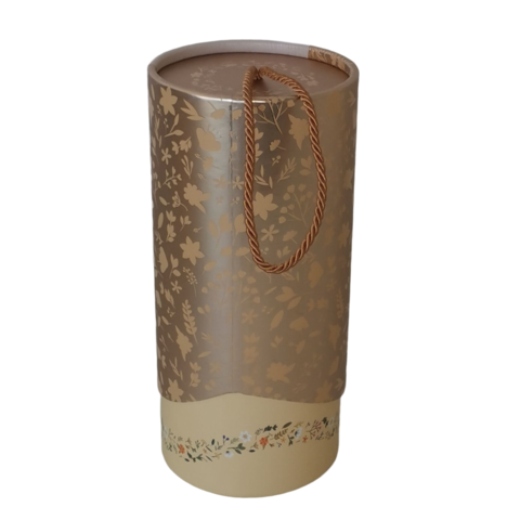 Round Custom Cardboard Tube Food Packaging Gift Cylinder Postal Card ...