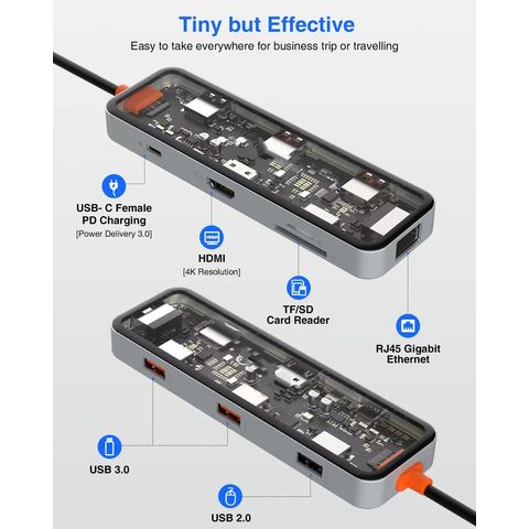 Buy Wholesale China Type C Hdmi Hub Ethernet 4k 100w Pd 100w Fast ...