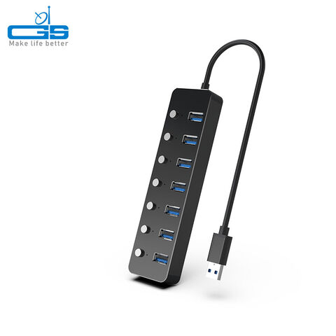 Best Price Custom Aluminum Alloy Usb A 3.0 Cable Powered 7 Ports Hub ...