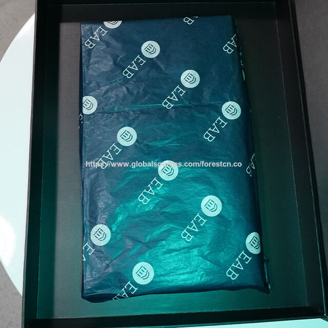 Buy Wholesale China Custom Printed Gift Box Black Tissue Paper ...