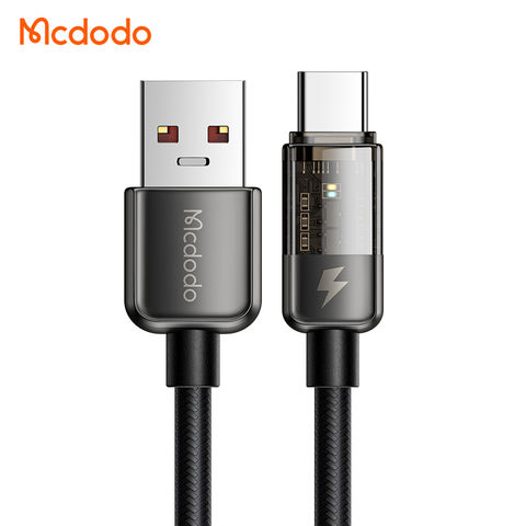 Buy Wholesale China Mcdodo Transparent Usb C Cable 100w 6amp Auto Power ...
