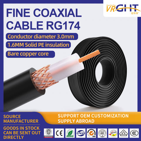 Buy Wholesale China Rg174 Fine Coaxial Cables Factory Price & Coaxial ...