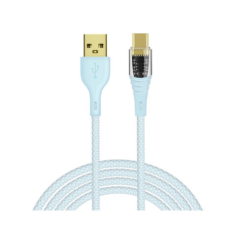 Buy Wholesale China Usb C Transparent Visual Connector Cable & Usb C ...