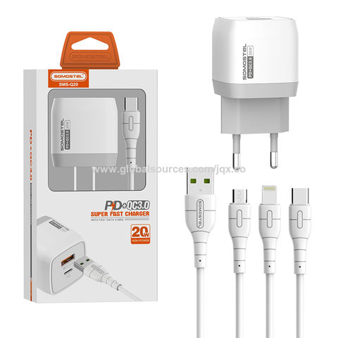 Buy Wholesale China Charger Factory Q20 Usb C Pd3.0+qc3.0 20w Travel Usb Fast Charger For Iphone ...
