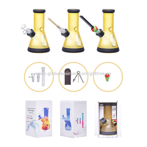 Buy Wholesale China Sandblasted 7mm Thick 8inch Glass Bong Smoke Water ...