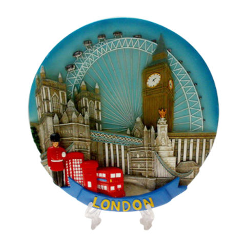 Buy Wholesale China London Scenery Plate, Made Of Polyresin & London ...