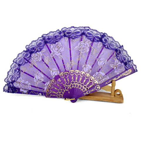 Buy Wholesale China Oem 2022 Design Of Rose Lace Hand Fan & Rose Lace ...