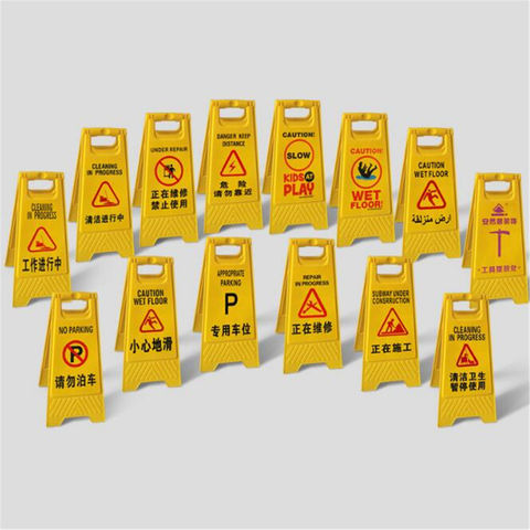Buy Wholesale China A Plate Thickened Warning Sign Plastic Sign ...