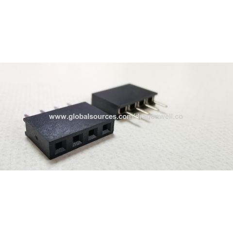Female Header Pitch 2.54mm 1*4pin Single Row Rohs $0.055 - Wholesale ...