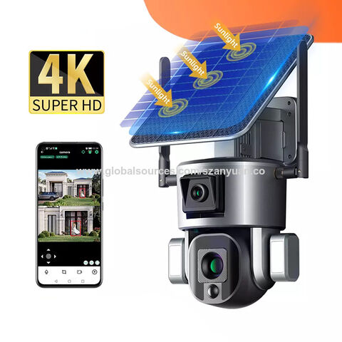 Buy Wholesale China 4x 10x Optical Zoom 4k 4mp Dual Lens Linkage Solar ...