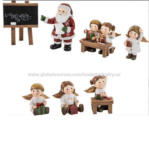Buy Wholesale China Bsci Factory Christmas Polyresin Santa With Kids ...