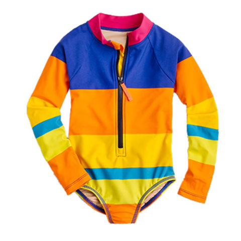Buy Wholesale China Long Sleeve Kids Rash Guard Swimwear Custom Made ...