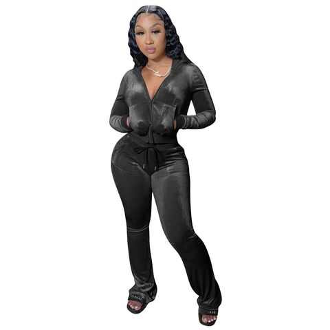 Buy Wholesale China Hot Sale Women Plain Tracksuit Set For Home Office ...