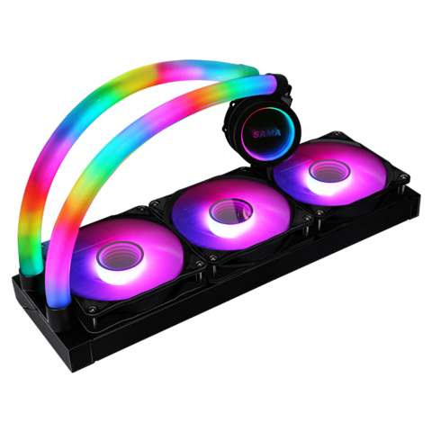 Buy Wholesale China Sama Rgb Tube Cpu Cooler Latest 360 Liquid Cooler ...