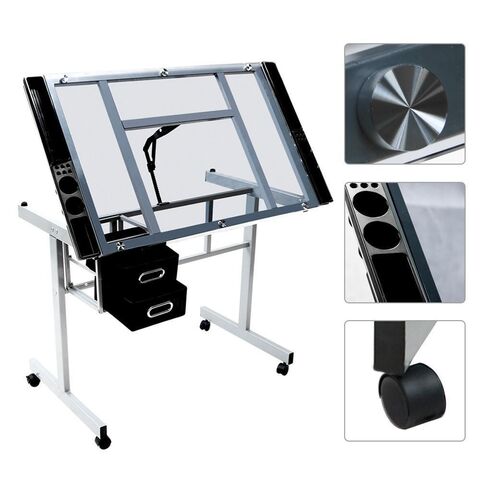 Buy Wholesale China Adjustable Tempered Glass Drafting Desk Printing ...