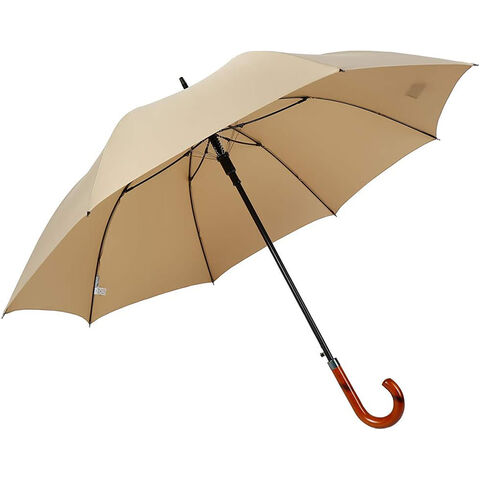 Buy Wholesale China New Double Iron Ribs 23'' Straight Handle Umbrella ...