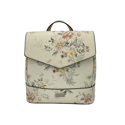 Manufacturer Printed Pu Backpack Pu Material Bag For Woman - Expore ...