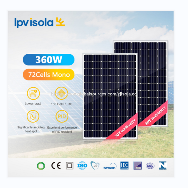 Affordable Widgets Isola 360w Mono Solar Panels, Solar Panel, Solar ...