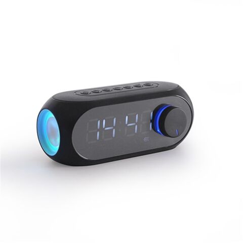 Buy Wholesale China Wireless Alarm Clock Bluetooth Speaker With Led ...