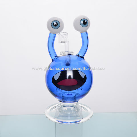 Buy Wholesale China H18cm Blue Cute Bigeyed Monster Model Mini Glass ...