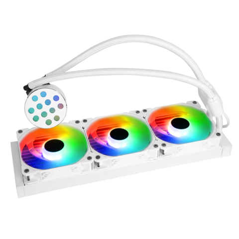 Buy Wholesale China Sama White Argb Tube Aio 3 Fan Radiator Customized ...