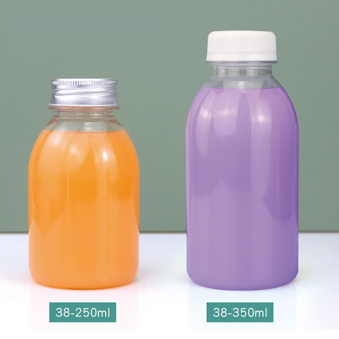 Buy Wholesale China 350ml Round Plastic Juice Bottle Empty Juice ...